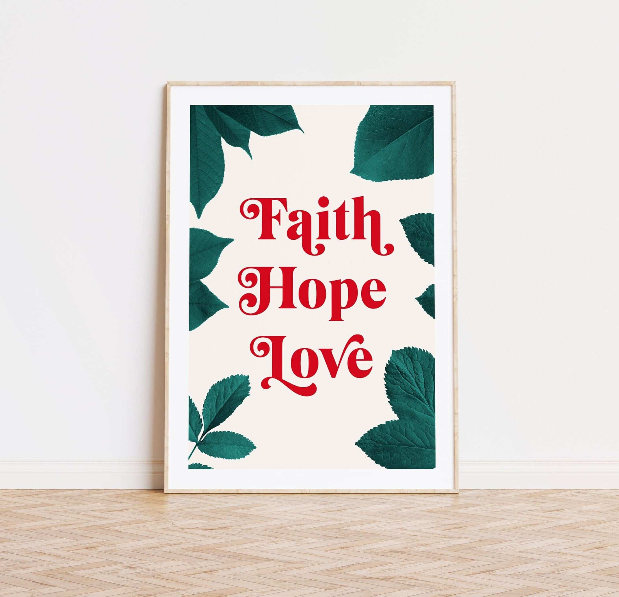 FAITH HOPE LOVE poster | St Andrews Bookshop